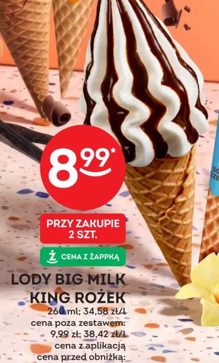 Lody rożek Biedronka 🔥 promocje czerwiec 2026