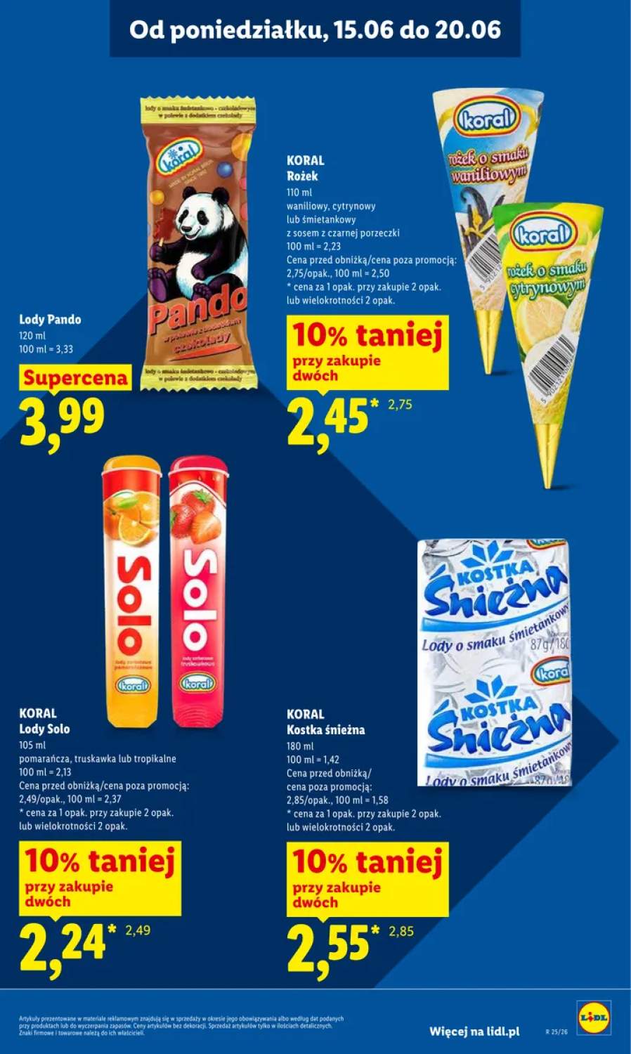 Lody Biedronka 🔥 promocje czerwiec 2026
